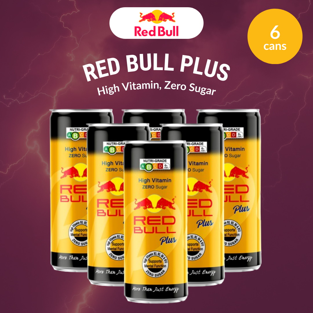 Red Bull Plus Zero Sugar 250ml (Bundle of 6) – The Diabetic Shop (TDS)